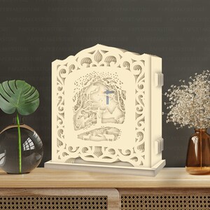 Jesus Pop-up Template, Pop-up SVG for Cricut Projects, 3D Papercut ...