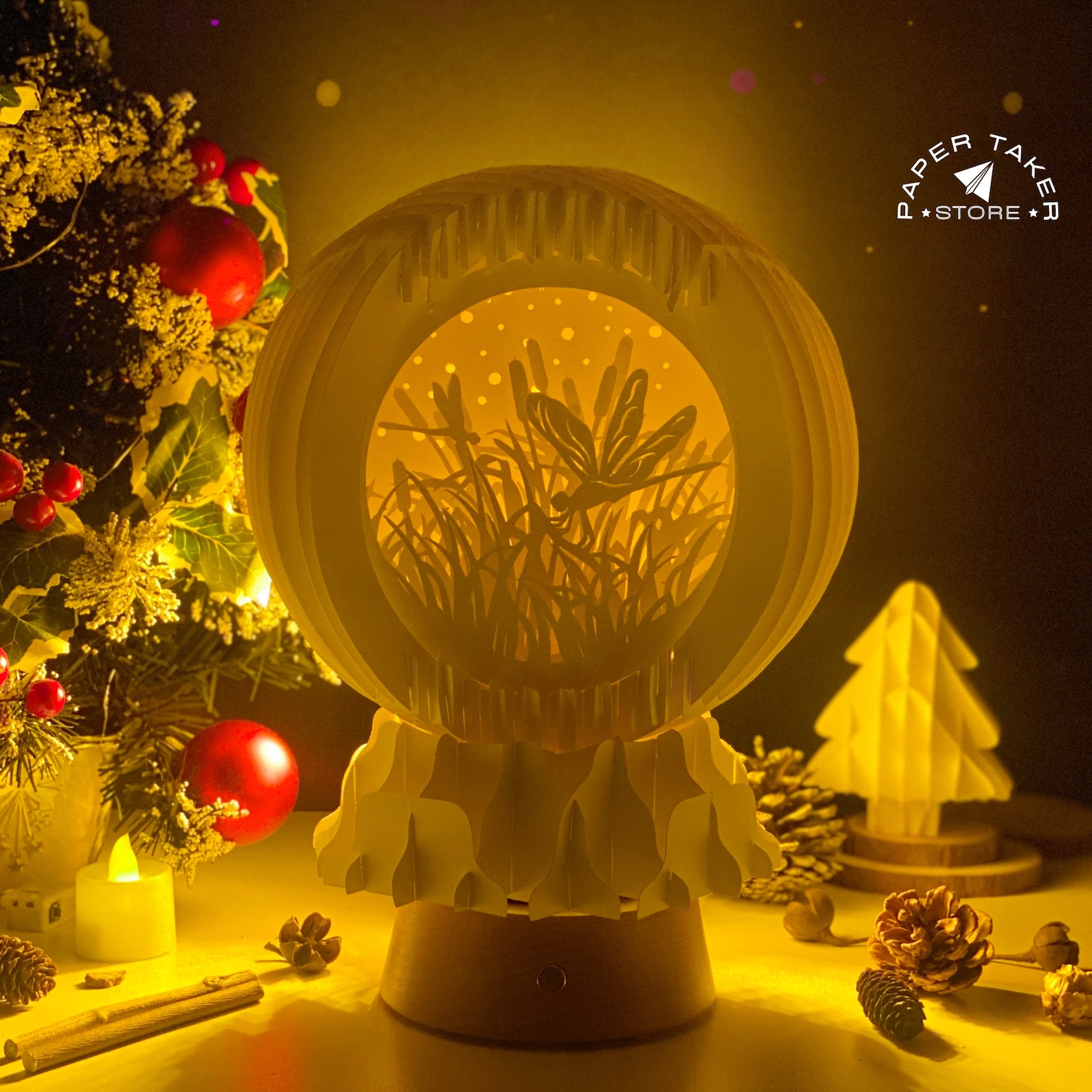 Dragonfly Pop-up Template, Globe Pop-up SVG for Cricut Projects, 3D ...