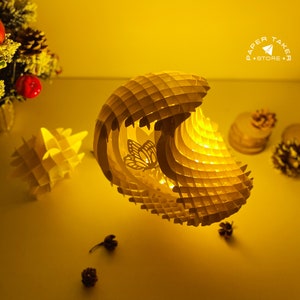 Butterfly Pop-up Template, Moon Pop-up SVG for Cricut Projects, 3D ...