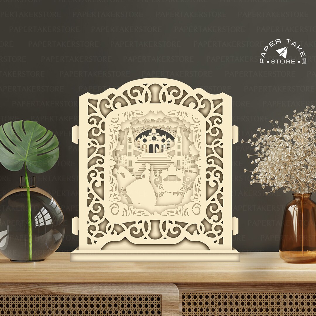 Cenicienta 1 plantilla emergente, SVG emergente para proyectos Cricut ...