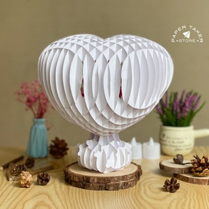 Love 1 Pop-up Template, Heart Pop-up SVG for Cricut Projects, 3D ...