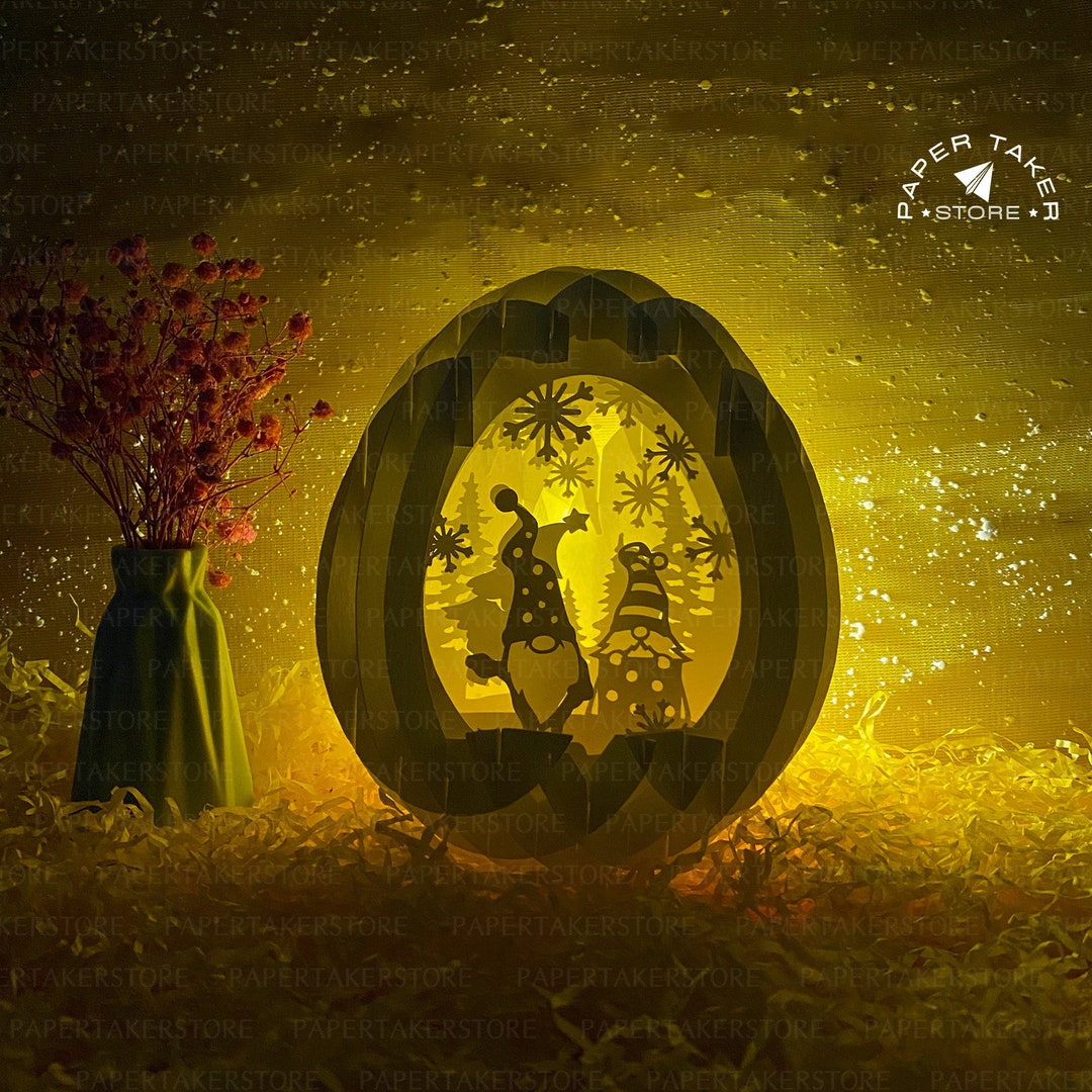 Christmas Gnome Pop-up Template, Easter Pop-up SVG for Cricut Projects ...