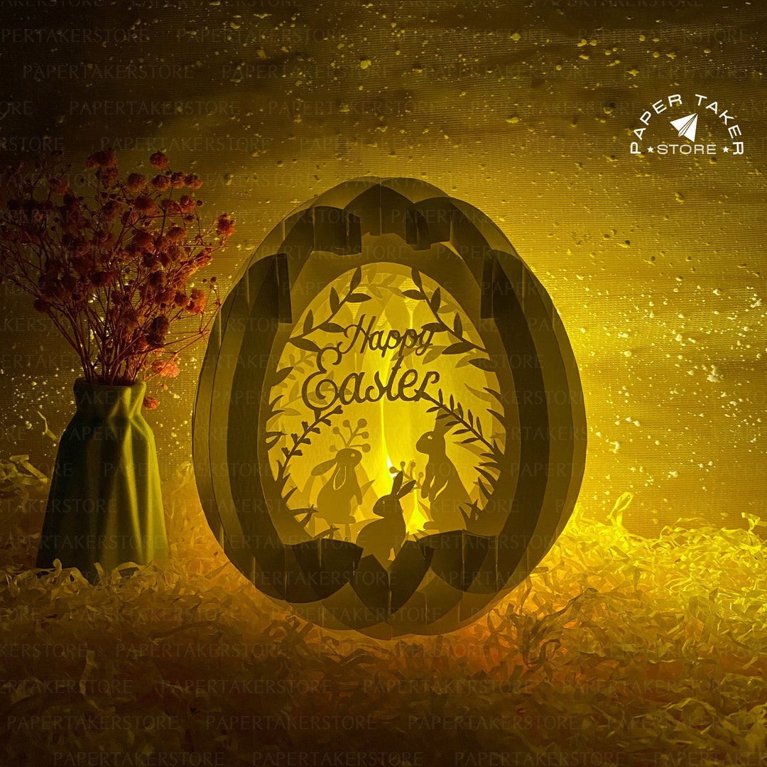 Easter 1 Pop-up Template, Easter Pop-up SVG for Cricut Projects, 3D ...