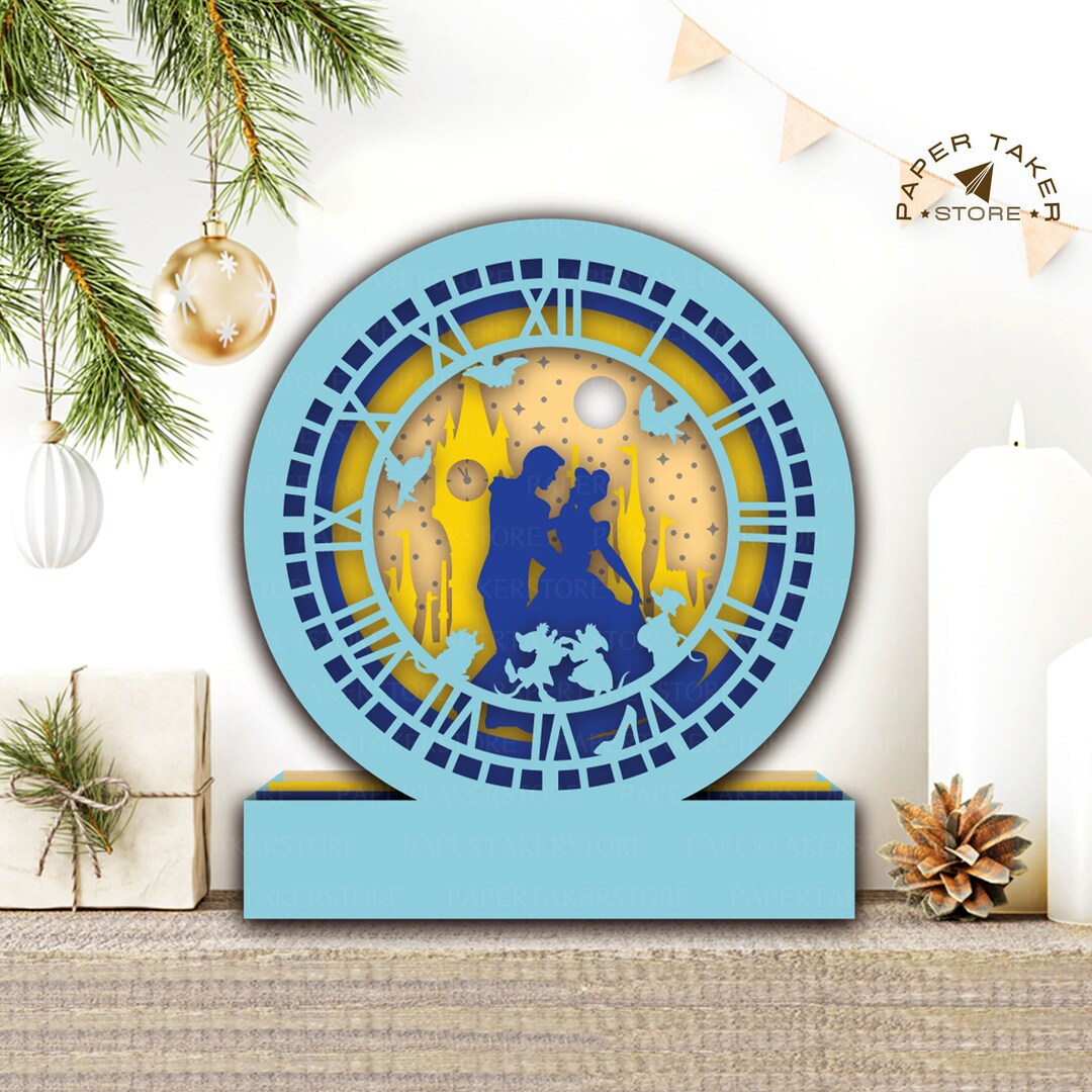 Fairy Tale Circle Lightbox SVG Template: Princess Paper Cut (PDF) - Etsy