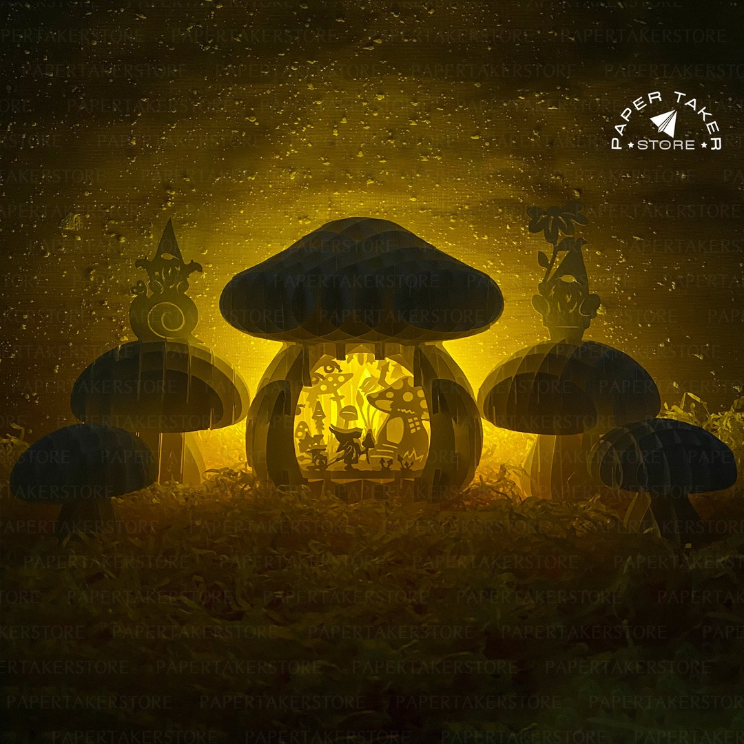 Gnome Pop up Svg Template, Gnome Mushroom Pop up Svg for Cricut ...