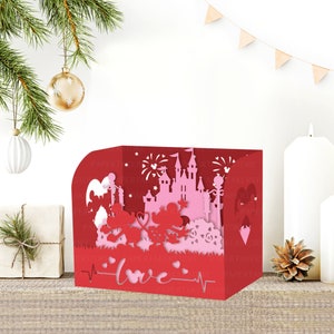 Love of Mouse Pop up Svg Template, Mouse Mini-showcase Pop up Svg for ...