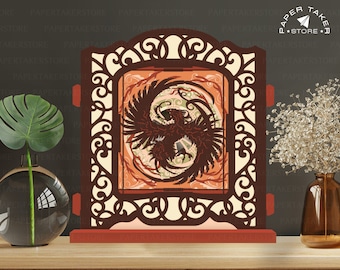 Phoenix Pop up Card - Etsy