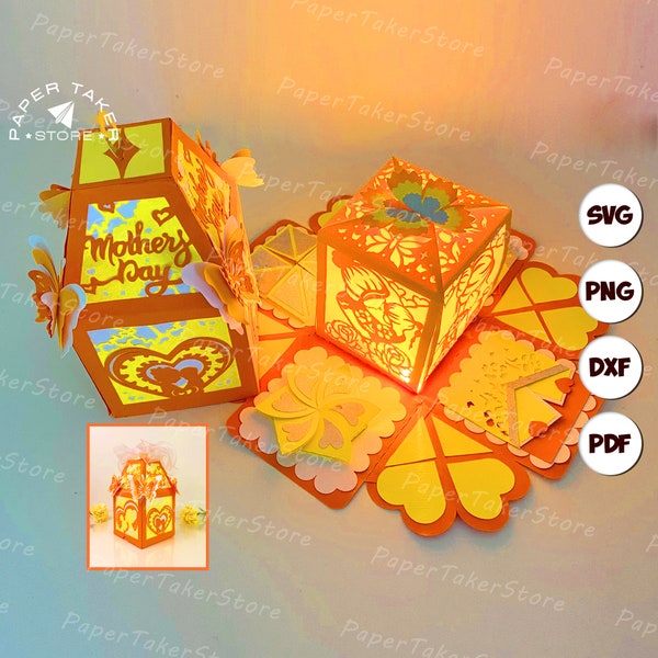 Exploding Box Svg - Etsy