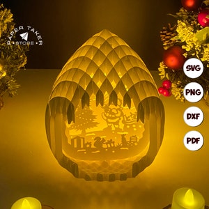 Santa Pop-up Template, Droplet Pop-up SVG for Cricut Projects, 3D ...