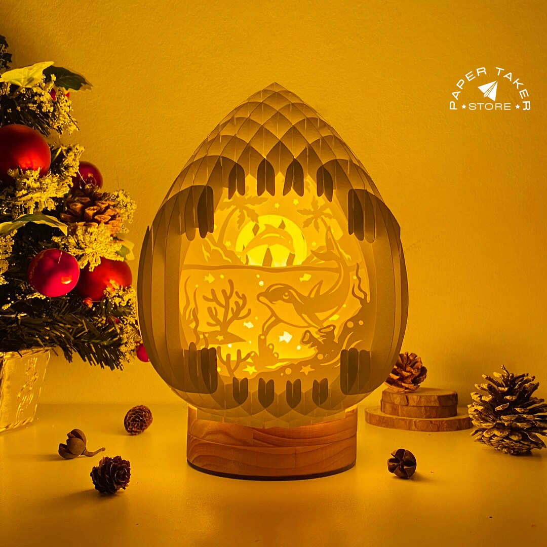 Dolphin Pop-up Template, Droplet Pop-up SVG for Cricut Projects, 3D ...