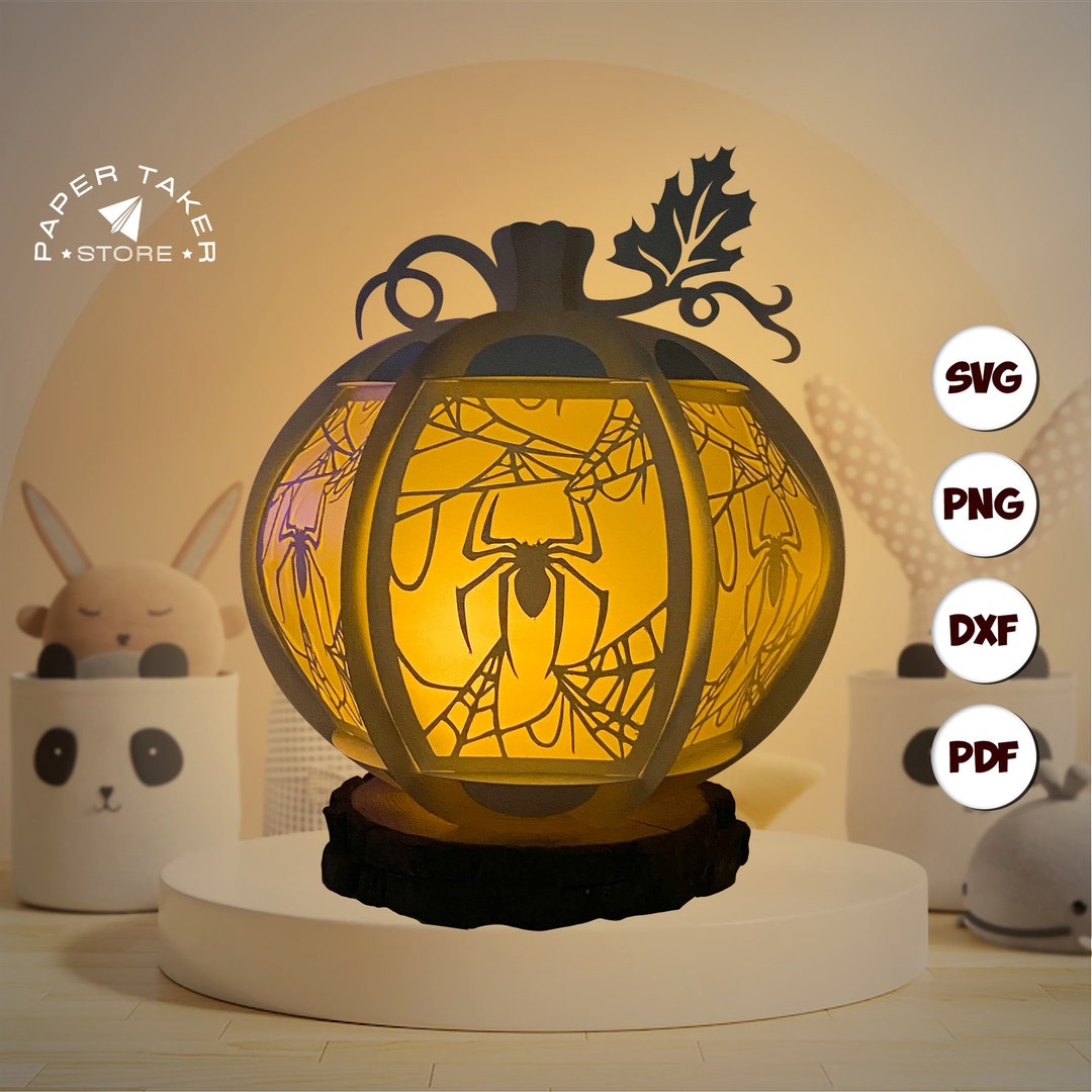 Spider 1 Halloween Light Box SVG for Cricut Projects, Halloween Paper ...