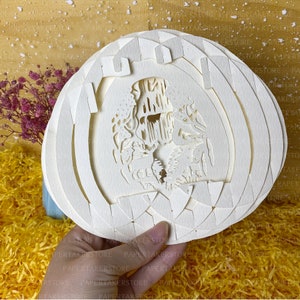 Waterfall Pop-up Template, Easter Pop-up SVG for Cricut Projects, 3D ...