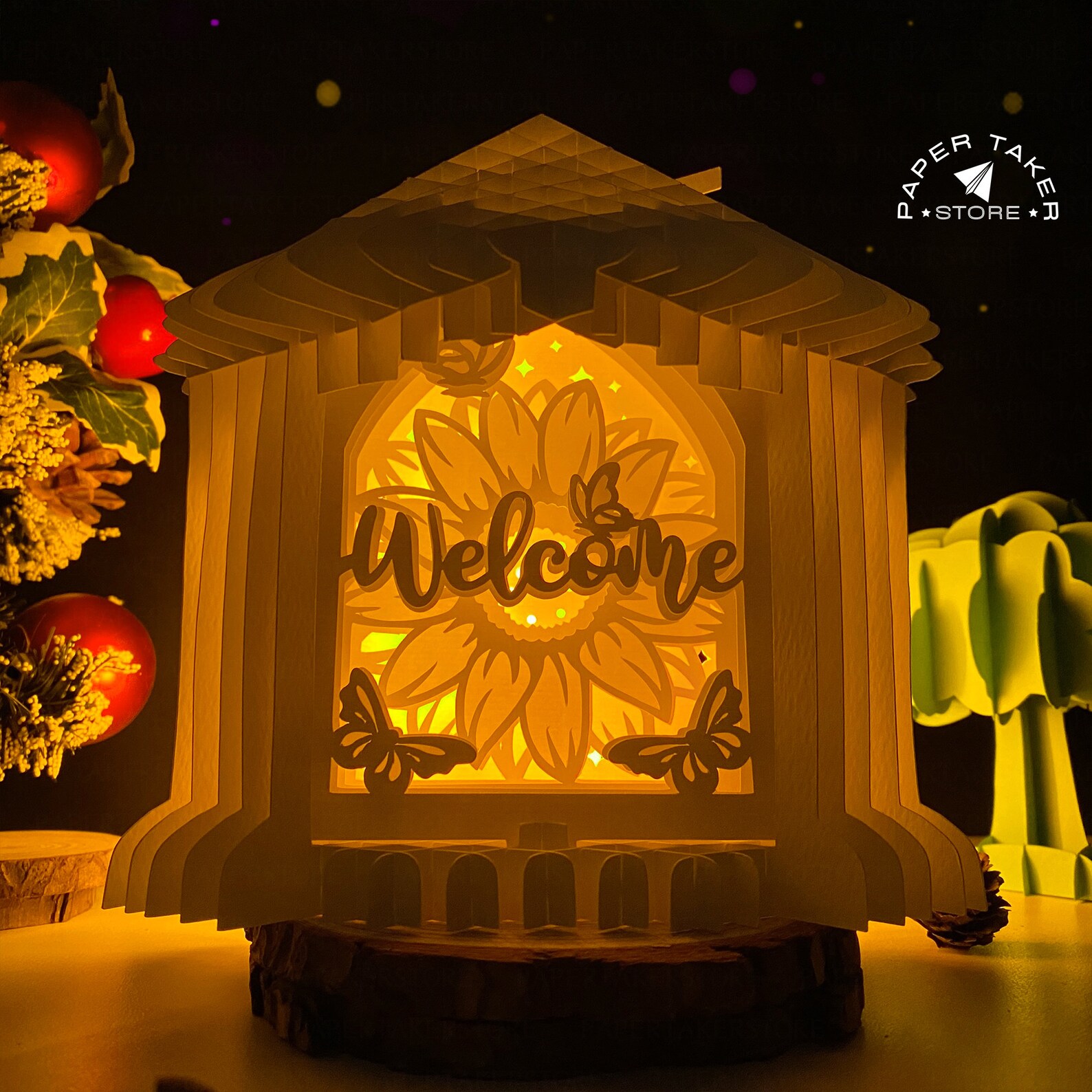 Welcome Pop-up Template, House Pop-up SVG for Cricut Projects, 3D ...
