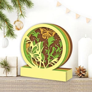 Butterfly Pop up Svg Template, Butterfly Circle Pop up Svg for Cricut ...