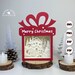 Christmas Gnome 4 Gift Box SVG for Cricut Projects, 3D Papercut Light ...