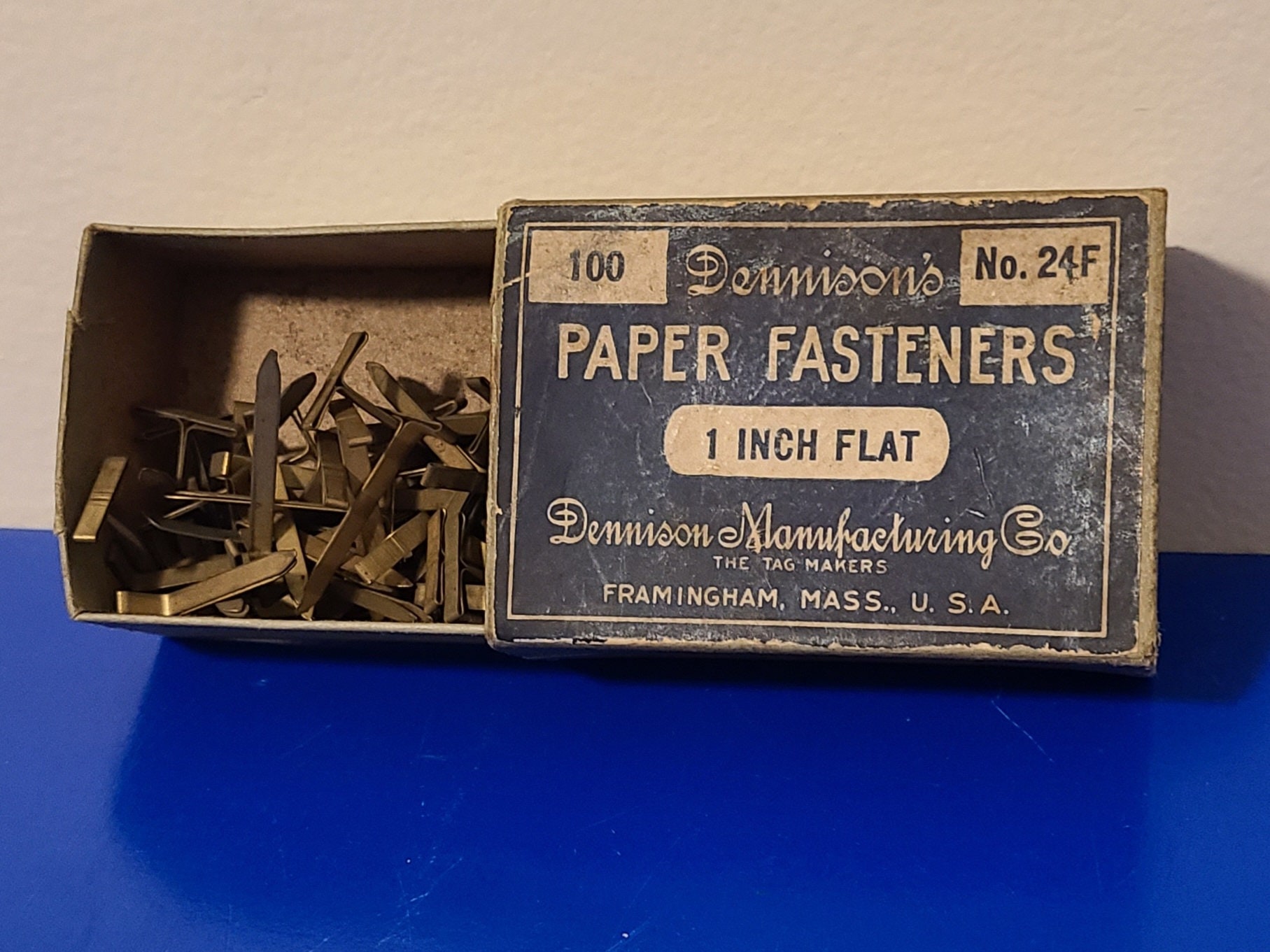 Collection of Vintage Staples, Tacks, and Fasteners in Original ...