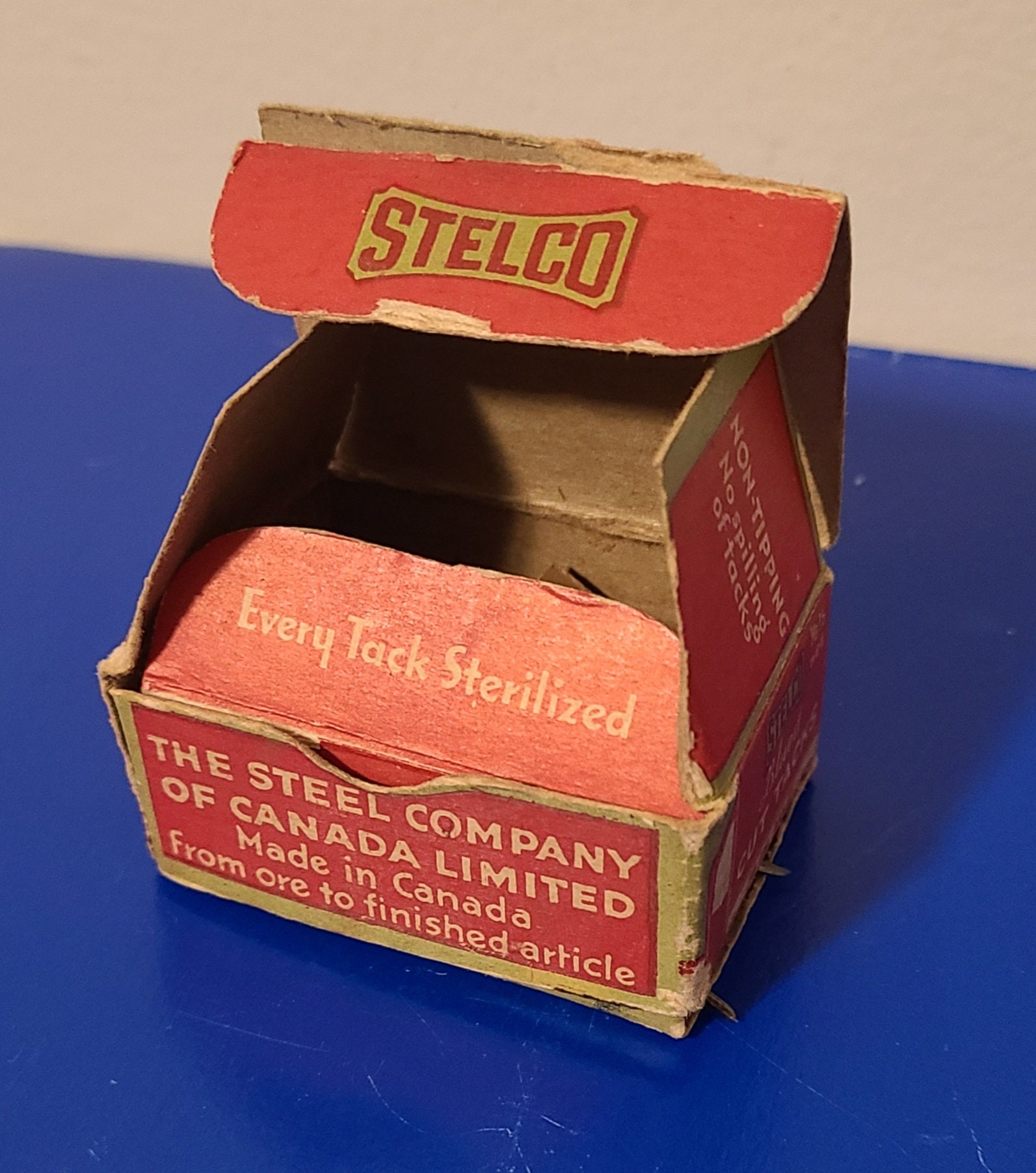 Collection of Vintage Staples, Tacks, and Fasteners in Original ...