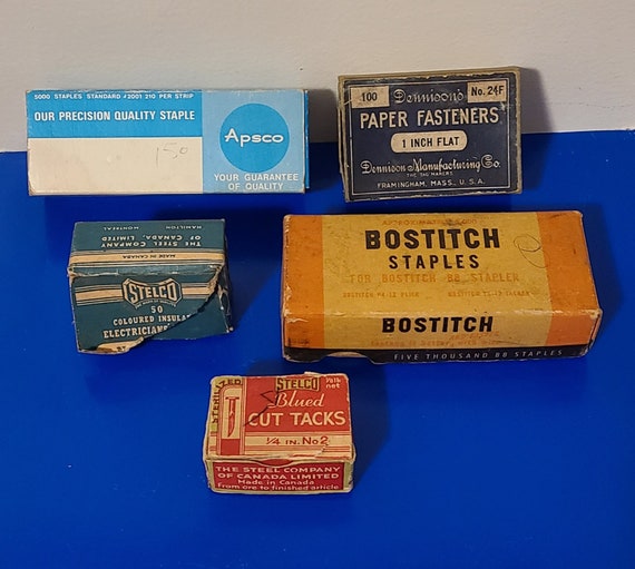 Collection of Vintage Staples Tacks and Fasteners in - Etsy