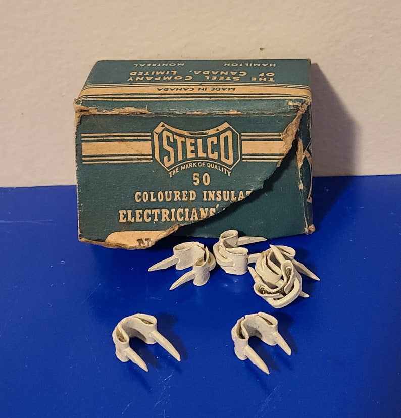 Collection of Vintage Staples, Tacks, and Fasteners in Original ...
