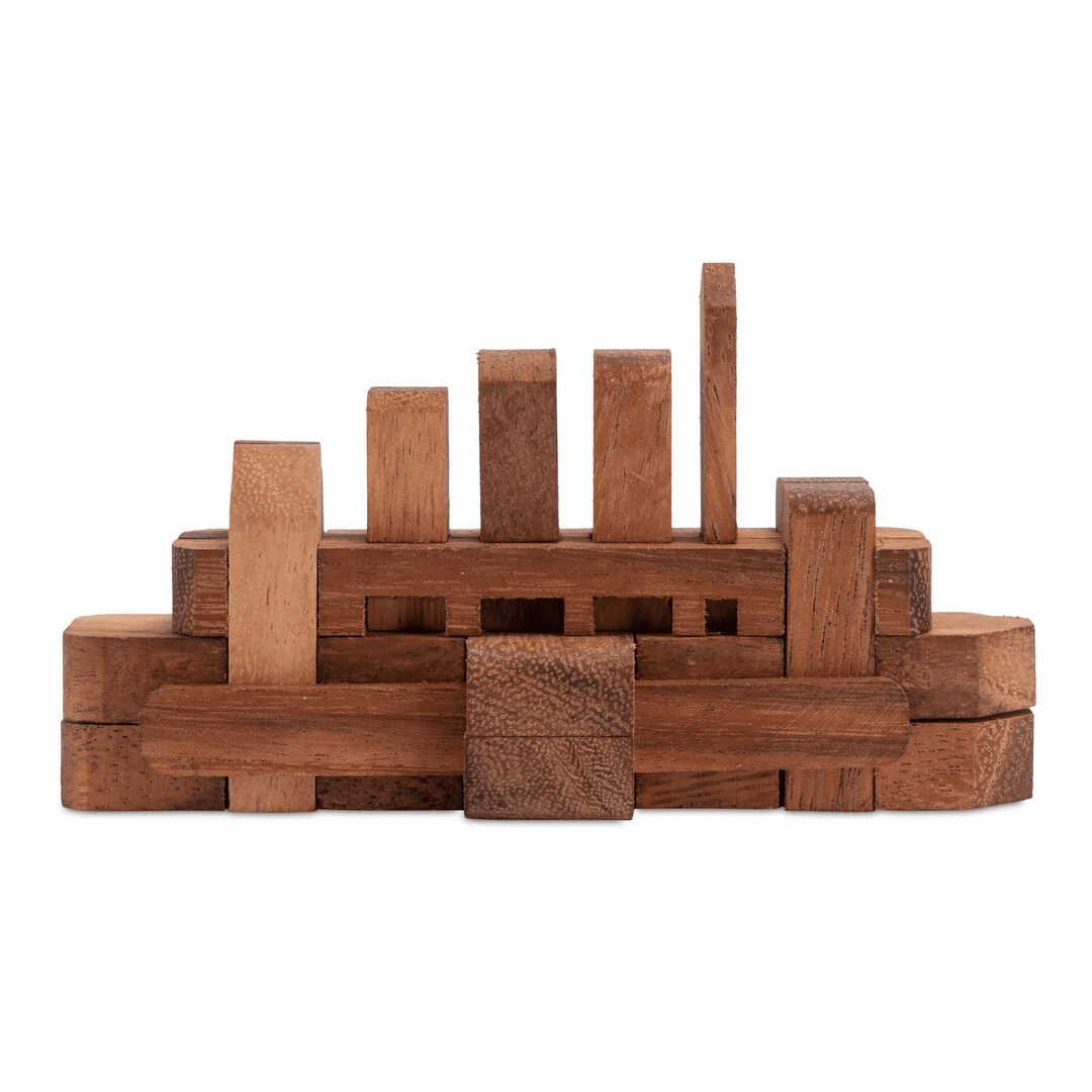 Ship Size S – 3D Wooden Puzzle With 16 Pieces | Brain Teaser Made of ...