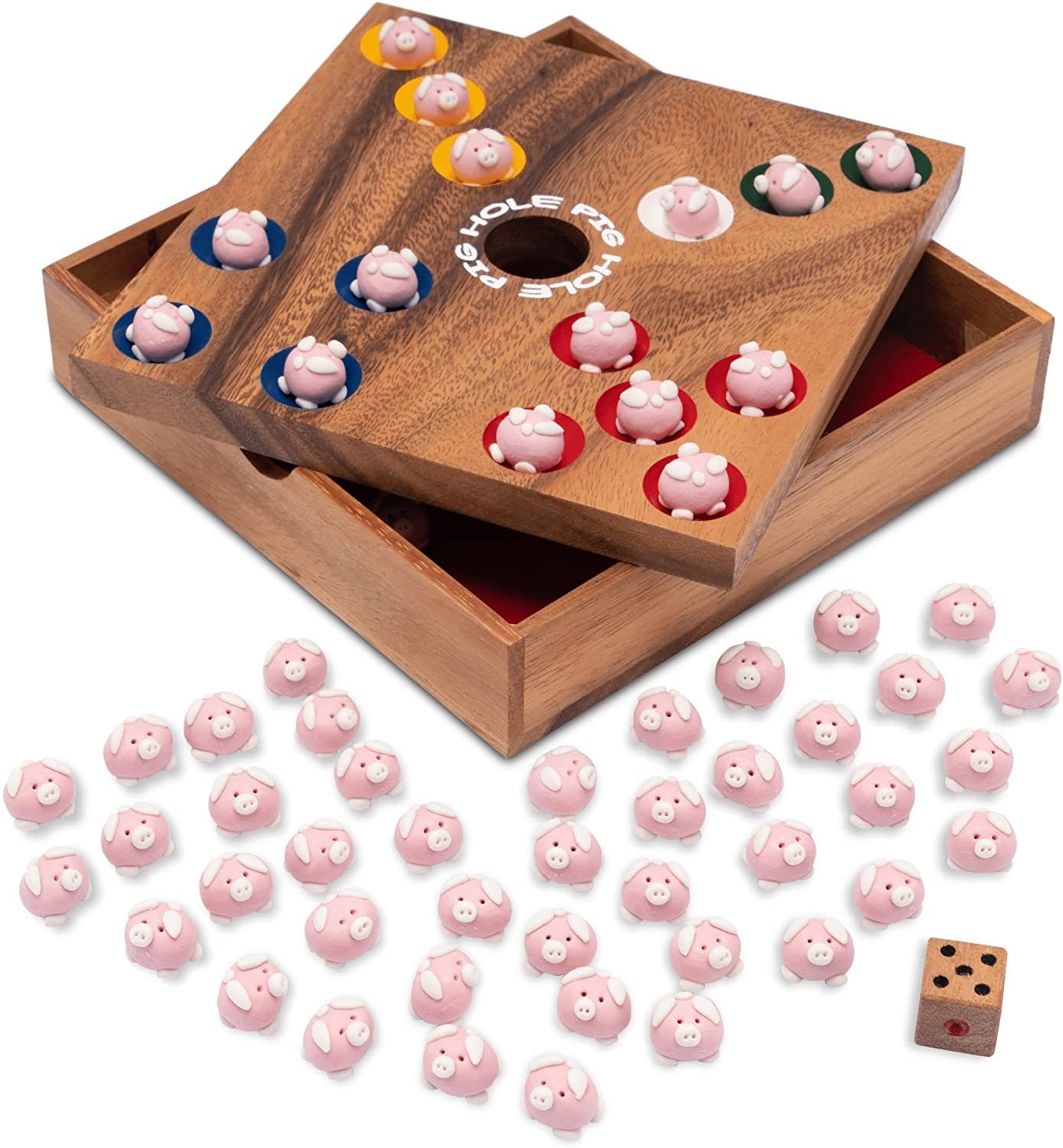Pig Hole for 2 to 6 Players Playing Field 18 X 18 Cm Incl. 60 Pigs - Etsy
