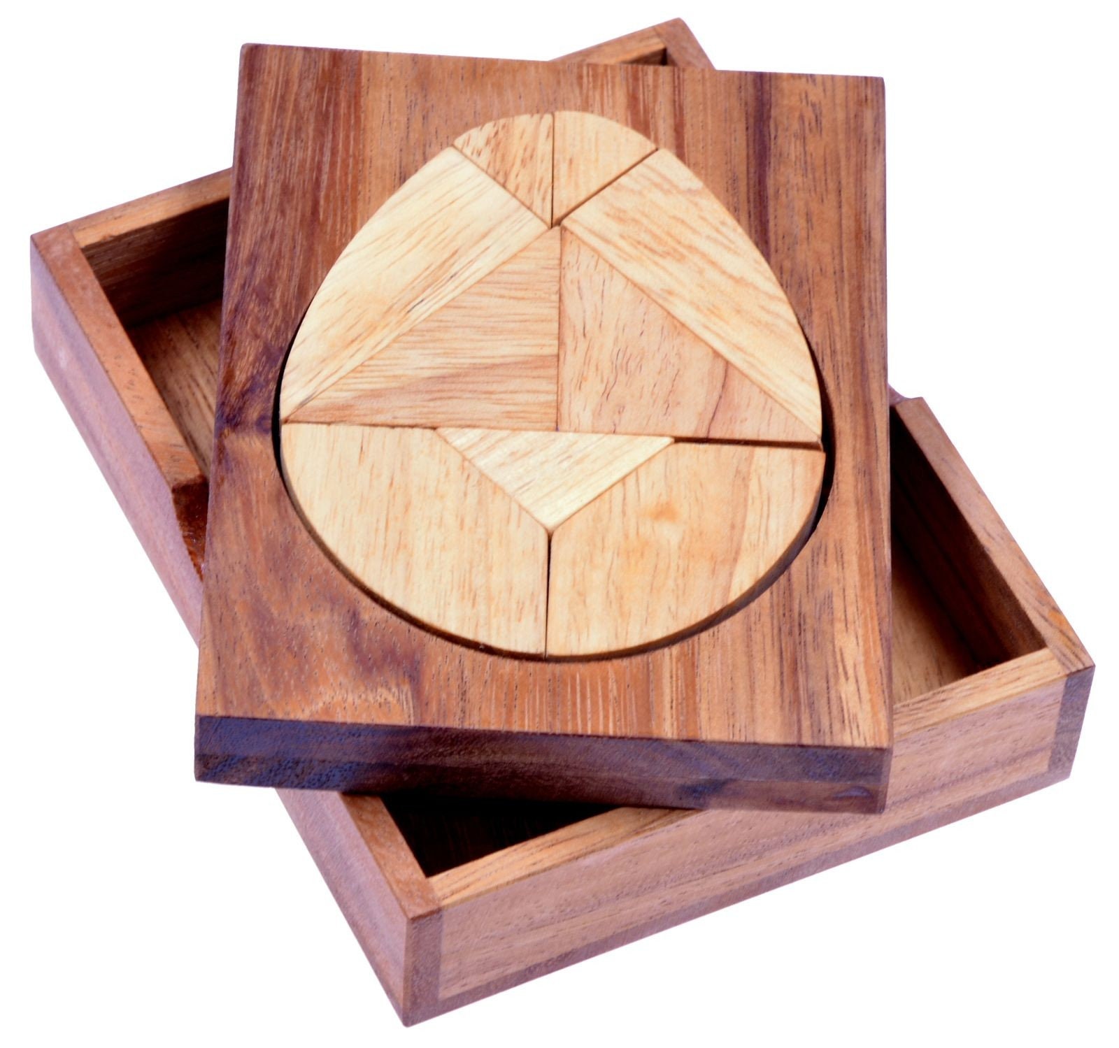 Tangram "egg" - Puzzle Game With 9 Wooden Blocks - Etsy