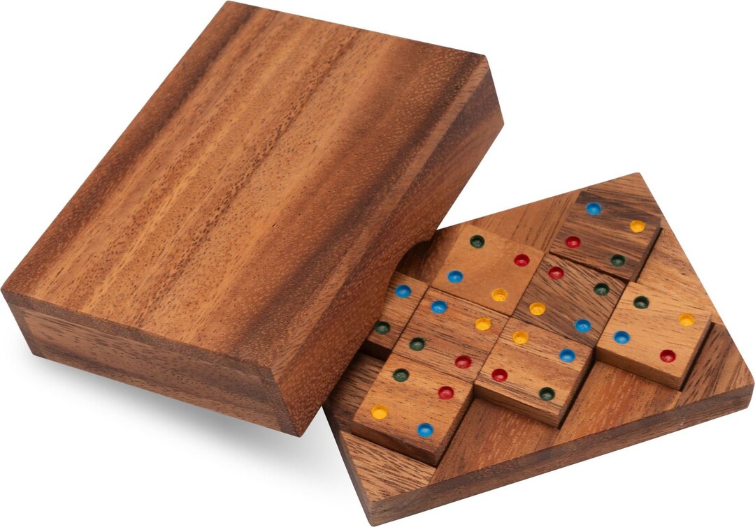 Color Puzzle - Domino Puzzle - Laying Game - Wooden Puzzle Game - Etsy
