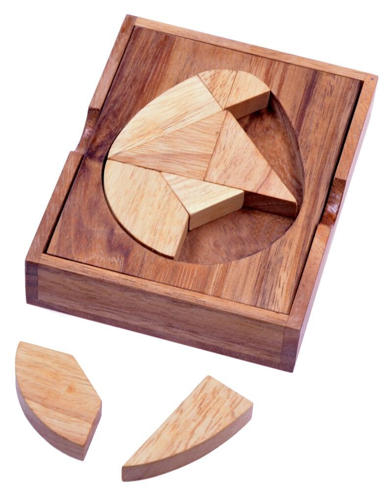 Tangram egg Puzzle Game With 9 Wooden Blocks - Etsy