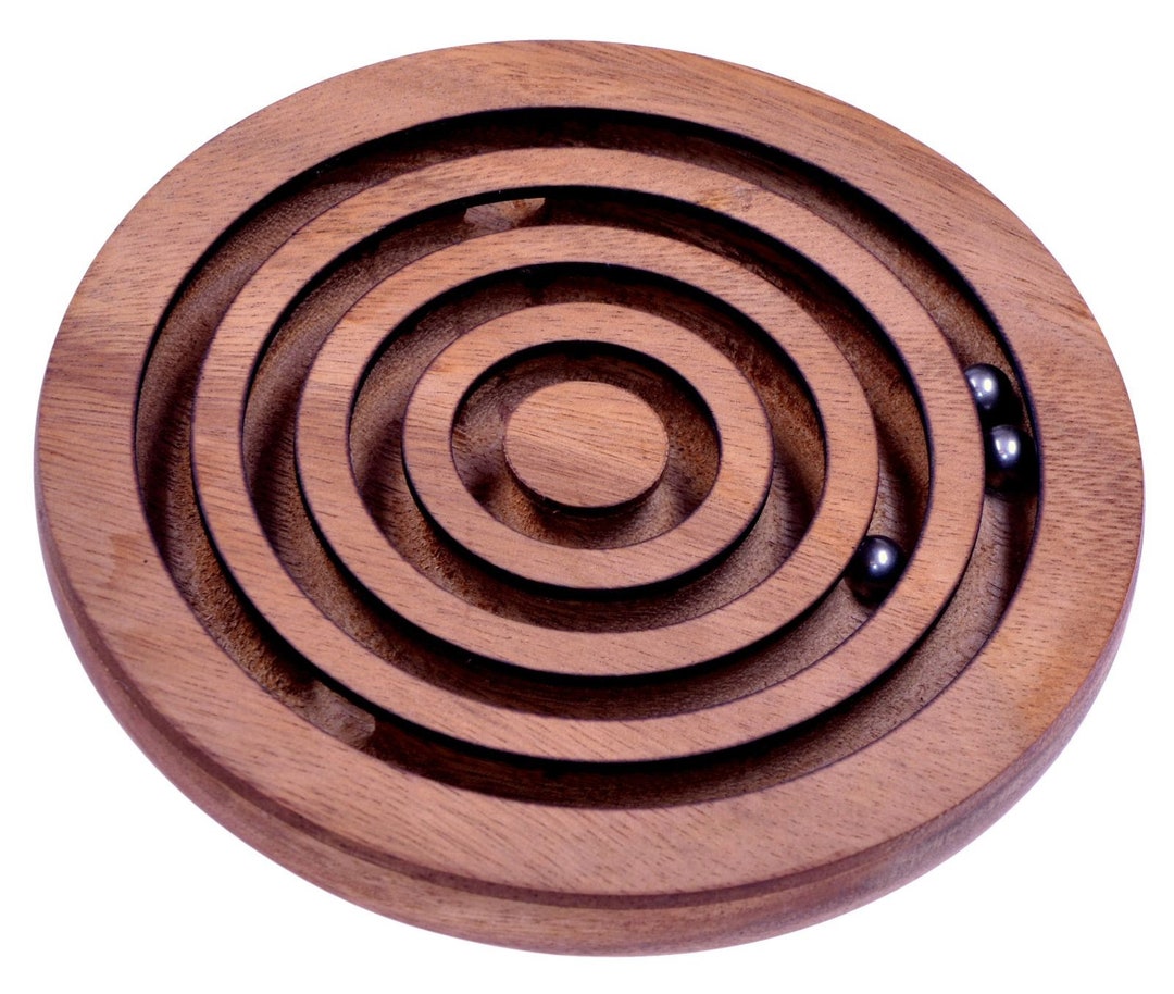 Ball Labyrinth Game of Skill Puzzle Game Made of Wood - Etsy