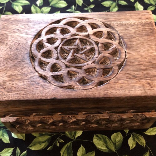 Tree of Life Wood Celtic Box Irish Wooden Box Renaissance - Etsy