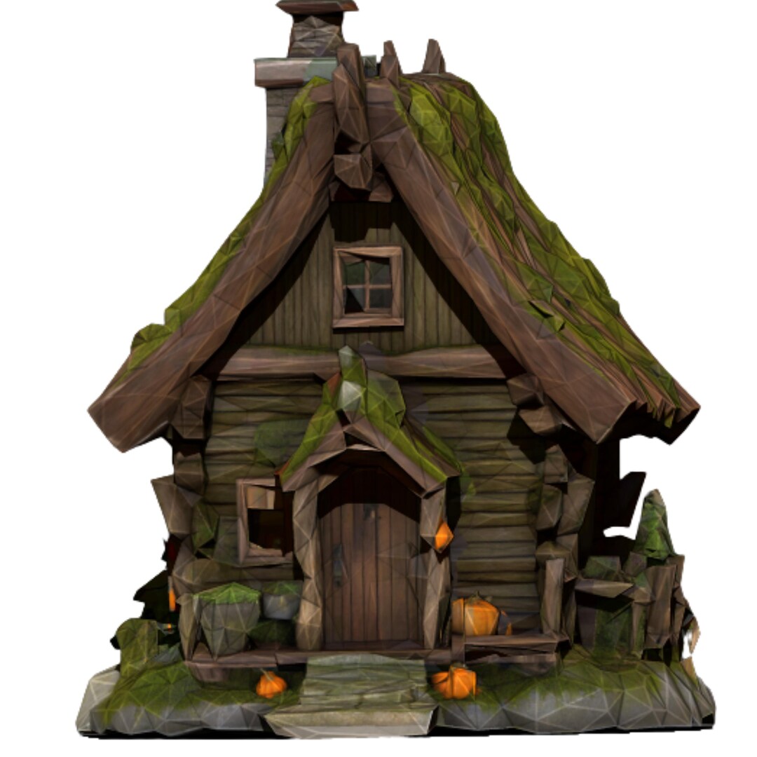 Fairy Tale Cottage 3D Model, Printable STL File, Miniature Diorama ...