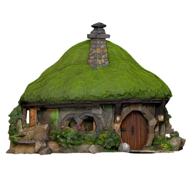 Fairy Tale Hobbit House STL | 3D Printable Fantasy Miniature Home ...