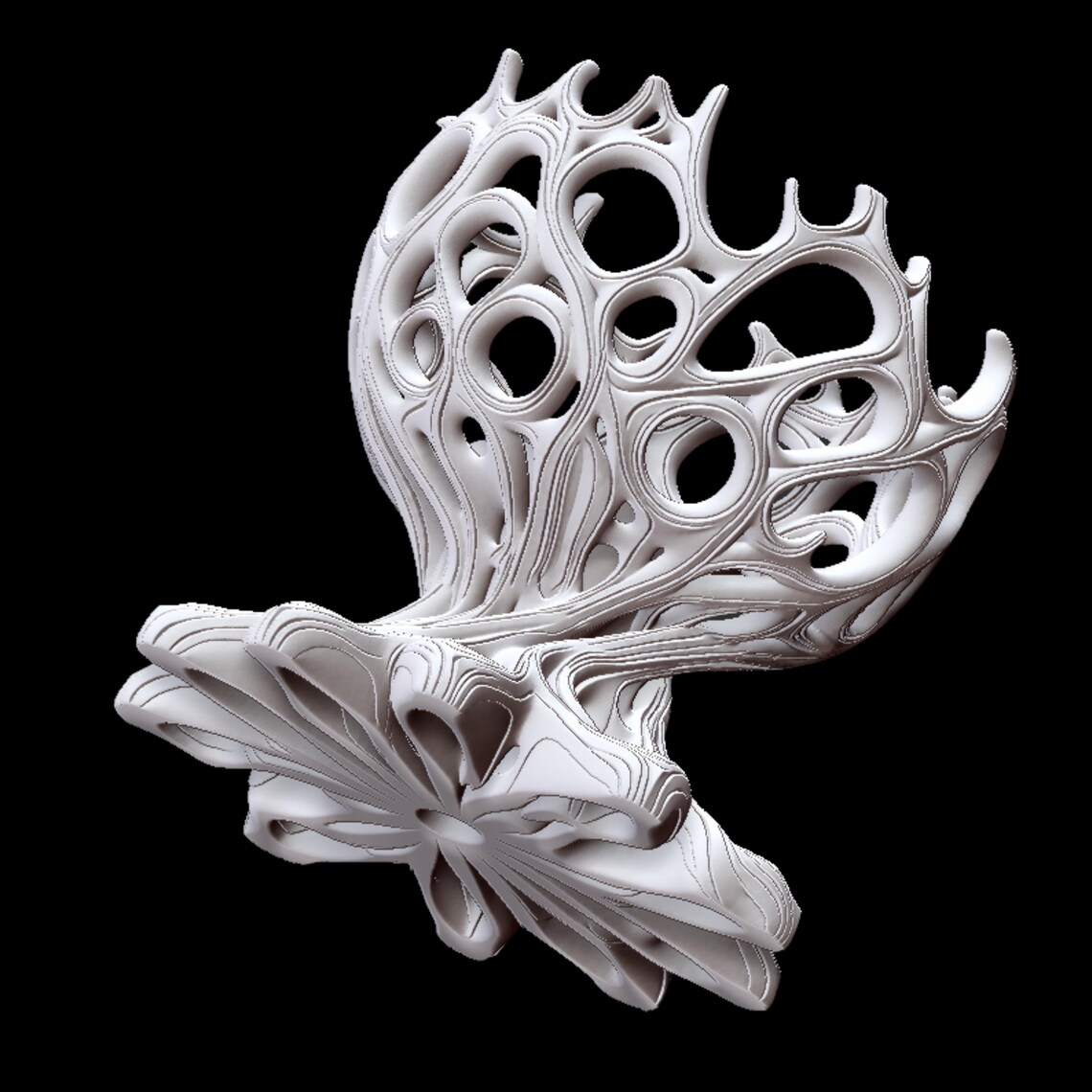 Tree Root Planter Stand STL – 3D Print Organic Vase Holder Decor ...
