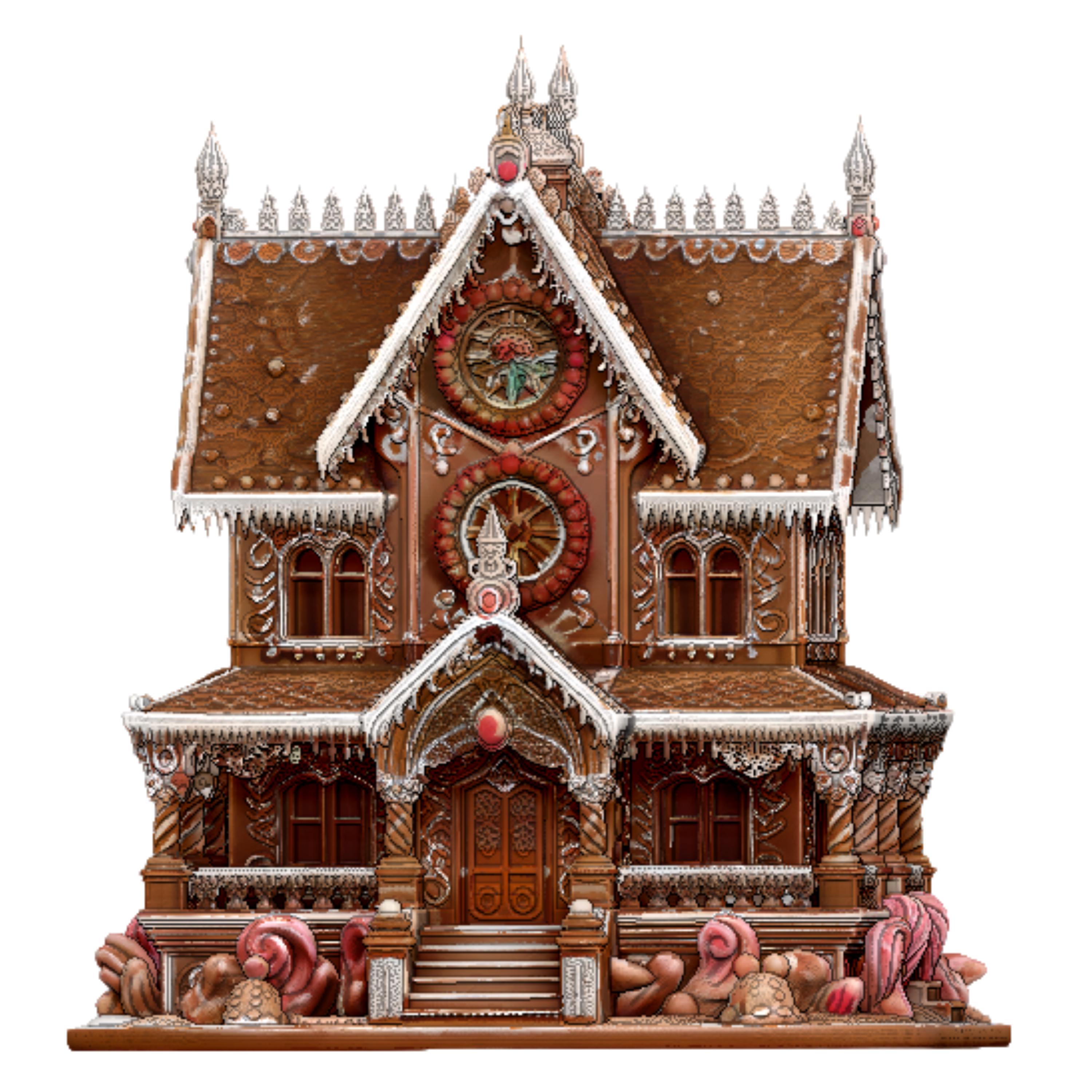 Ultimate Gingerbread House 3D Model STL | Christmas Candy Mansion ...