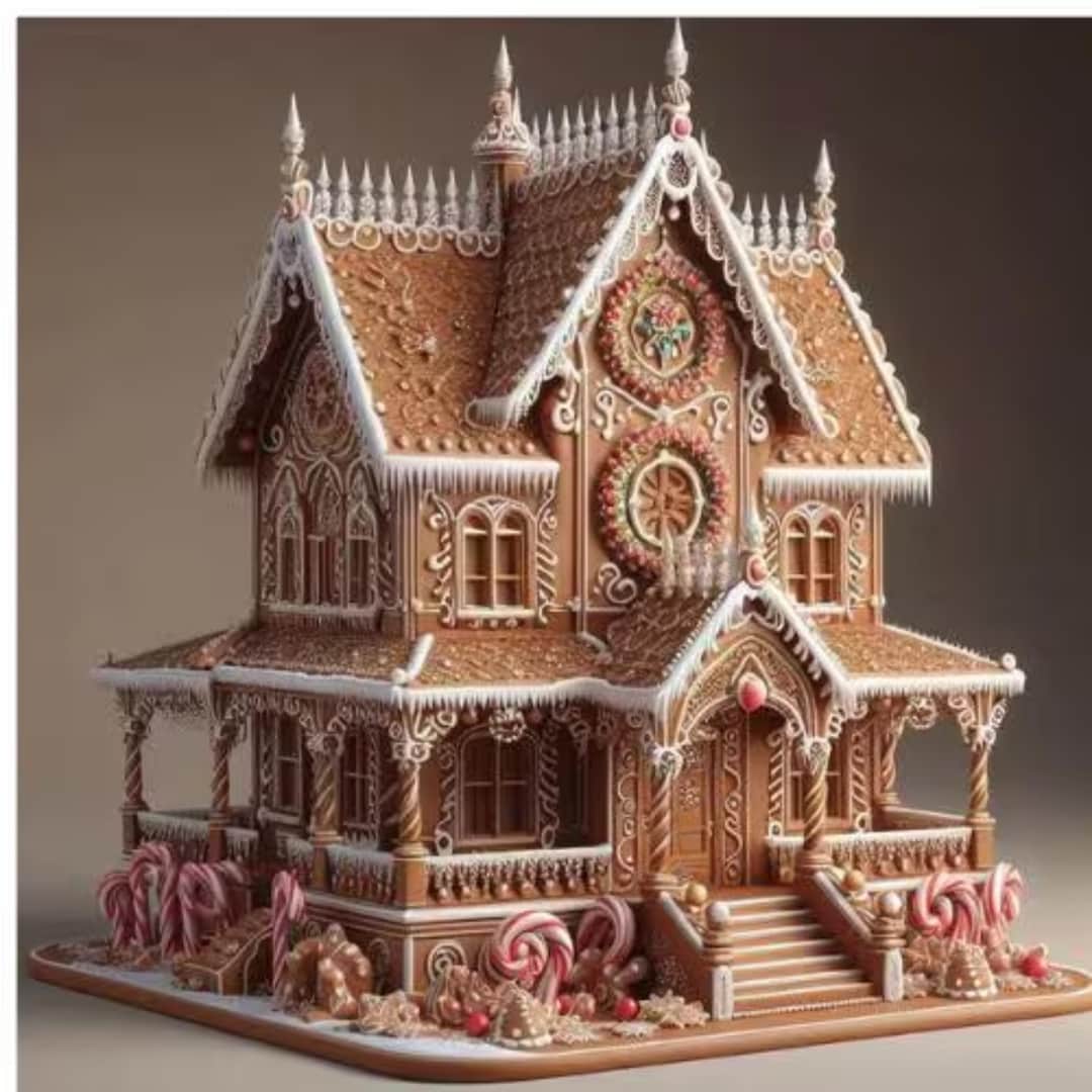 Ultimate Gingerbread House 3D Model STL | Christmas Candy Mansion ...