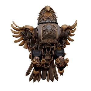 Steampunk Eagle STL: 3D Printable Mechanical Gear Statue (digital ...