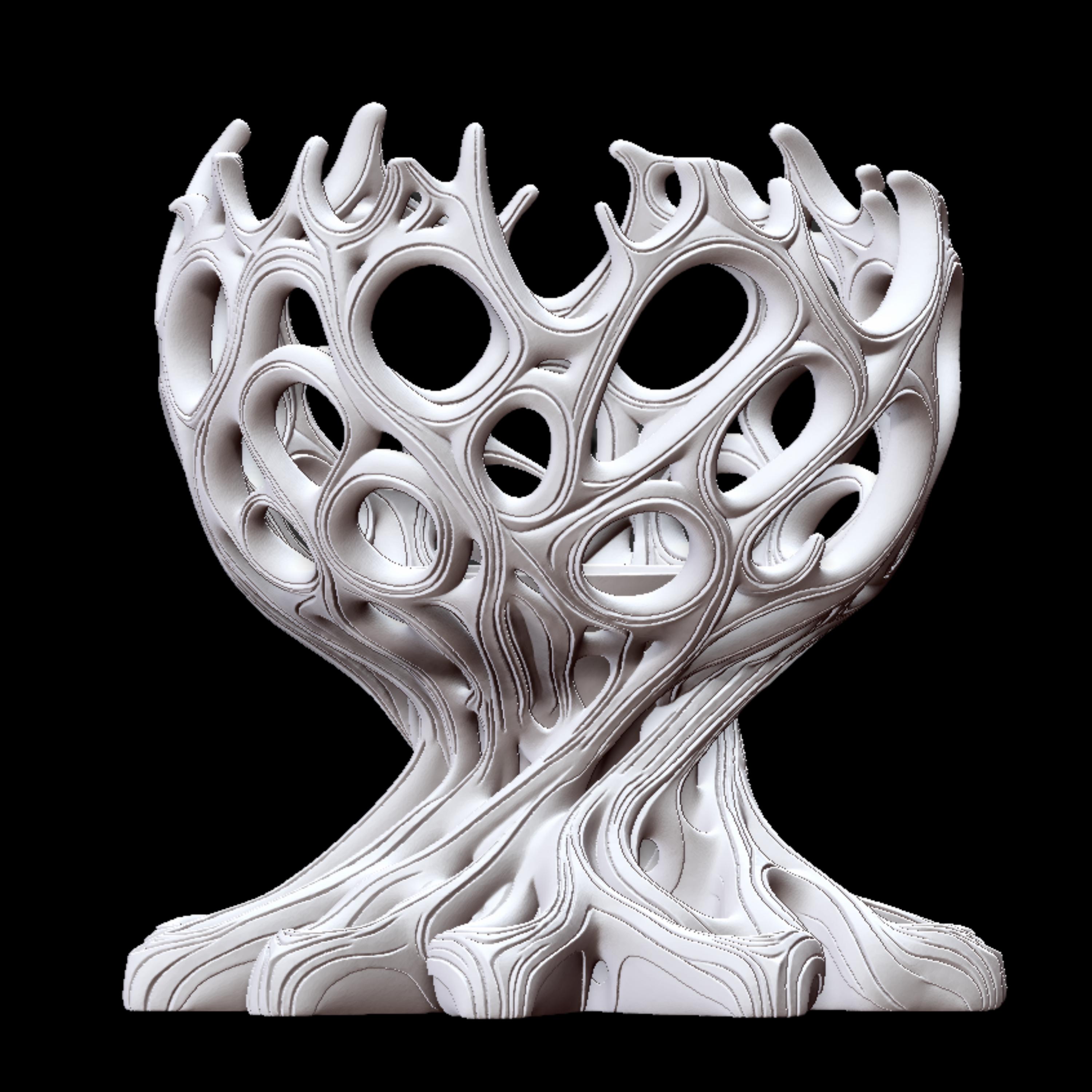 Tree Root Planter Stand STL – 3D Print Organic Vase Holder Decor ...