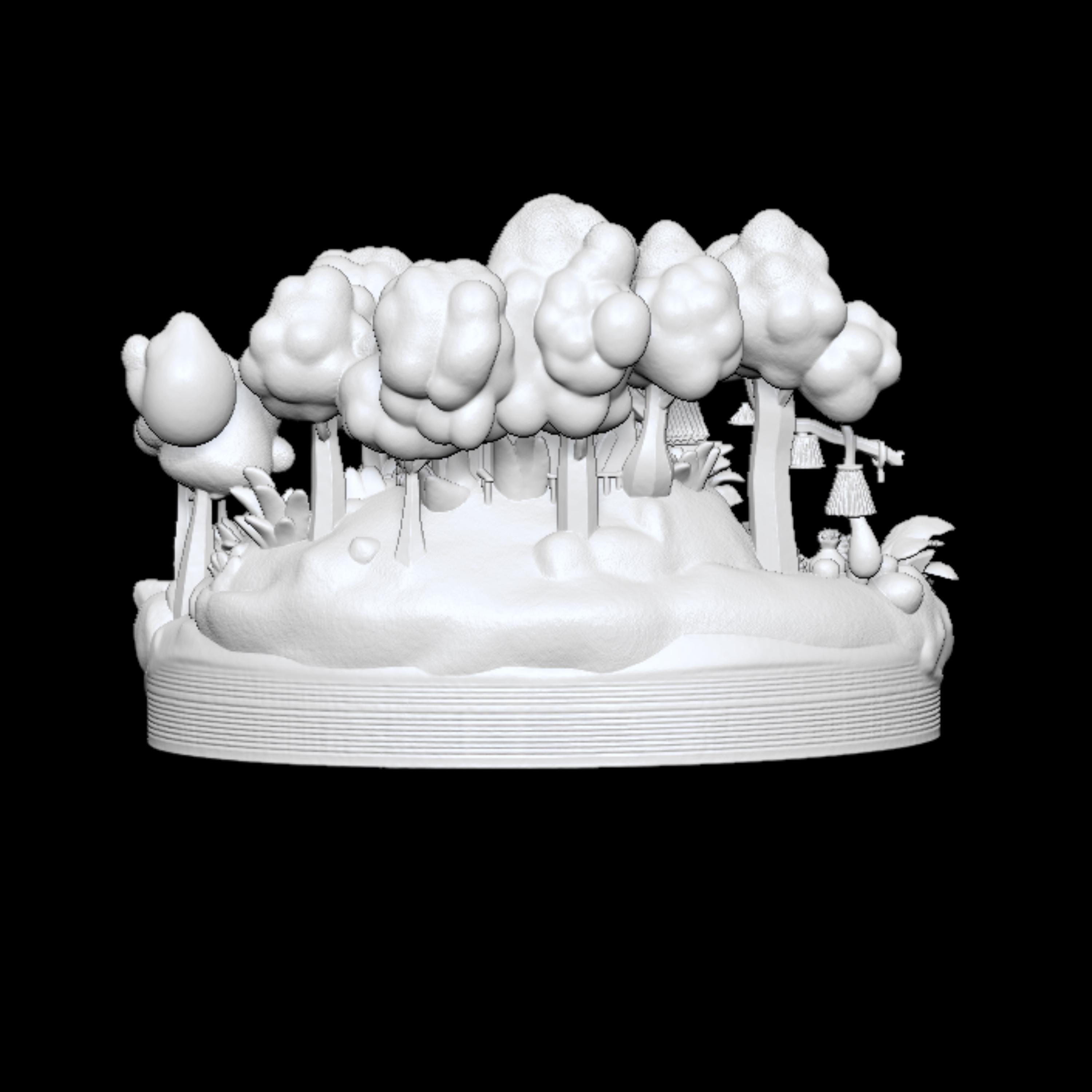 Riverside Cottage Diorama STL: 3D Print Nature Scenery (digital ...