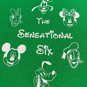 Sensational Six Established Shirt - Disney Mickey Mouse Crew Shirts - Etsy