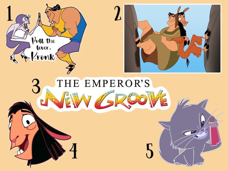 Emperor’s New Groove Stickers - Etsy