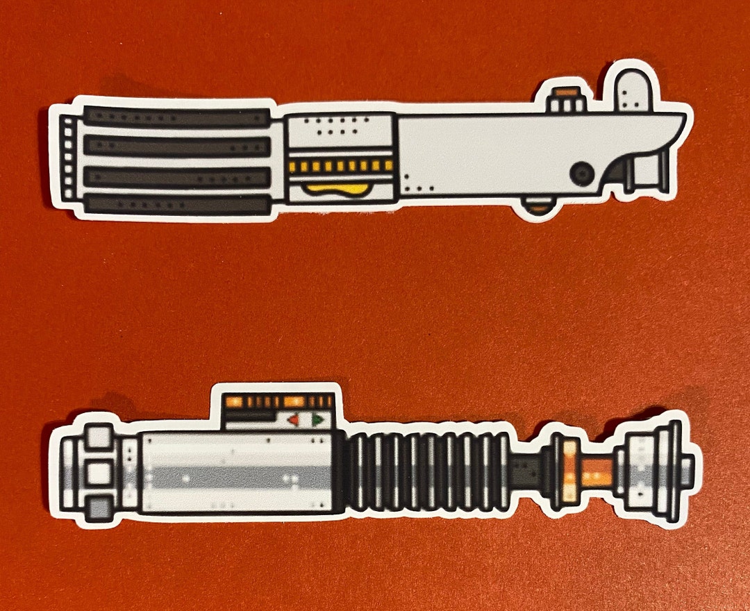 Skywalker Family Lightsaber Stickers (anakin, Luke, and Rey Skywalker ...