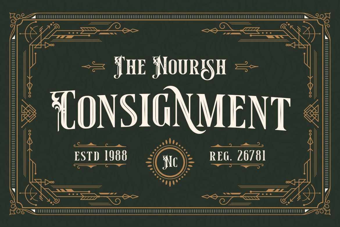 Mervyn Lewis - Vintage Serif Typeface - Etsy