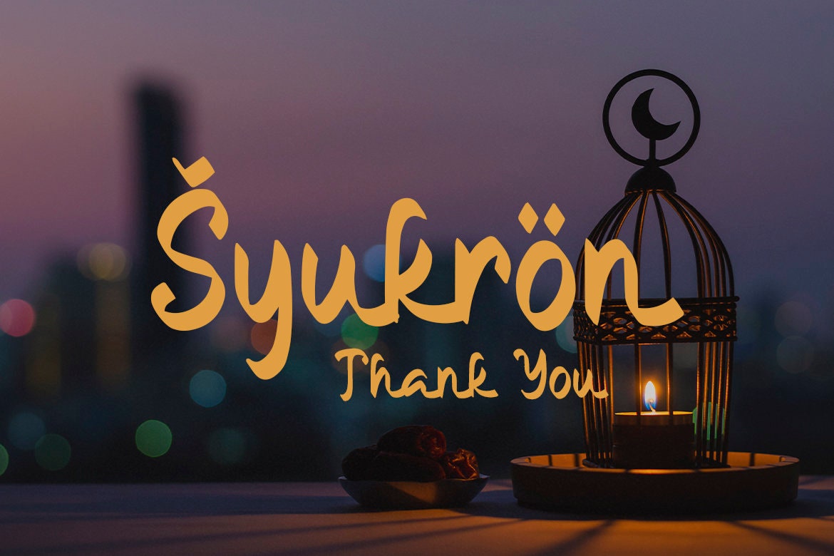 Rabiul – Arabic Style Typeface - Etsy