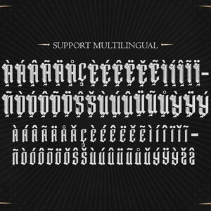 Dark Magic – Blackletter Typeface - Etsy