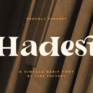 Hadest - A Vintage Serif Font - Etsy