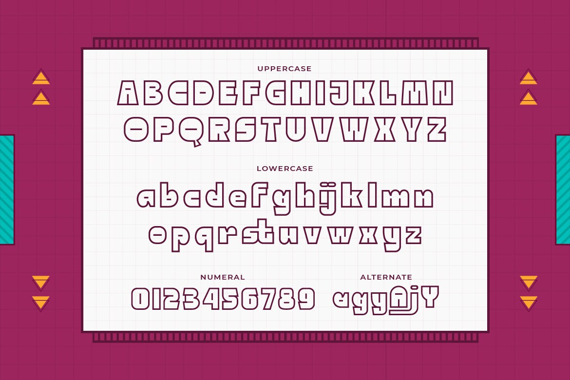 Gremlin Outline Unique Typeface - Etsy