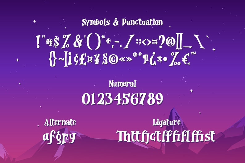 Wonder Magic – a Magic Fantasy Font - Etsy