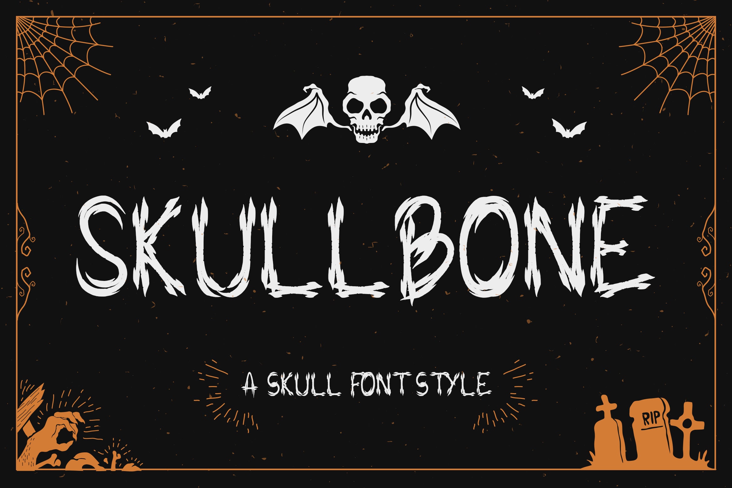Skullbone - A Skull Font Style - Etsy