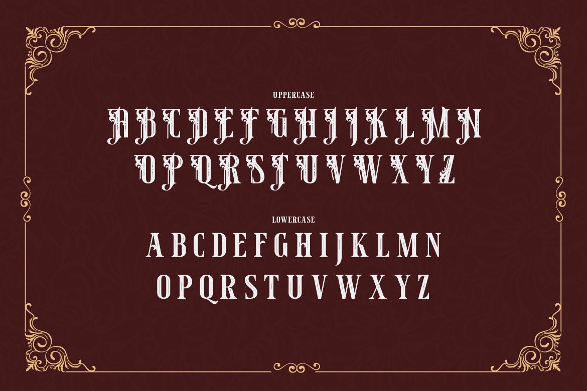 Mervyn Lewis Vintage Serif Typeface - Etsy