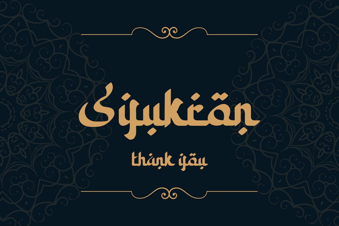 Kahlil – Arabic Font - Etsy
